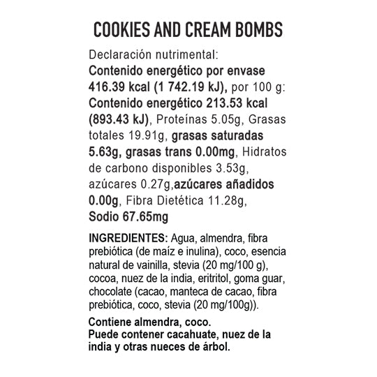 Ice Cream Bombs Cookies and Cream, Ketopia 200 g – Kenko Foods