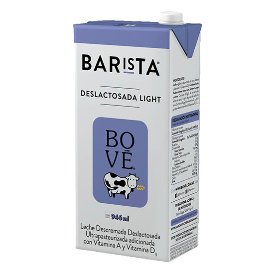 Leche Barista Deslactosada Light Orgánica, Bové 946 ml – Kenko Foods