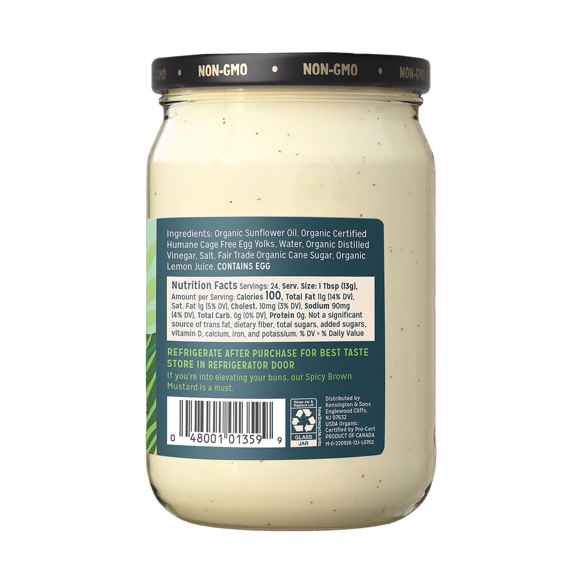 Organic Mayonnaise, Sir Kensington's 354 ml – Kenko Foods